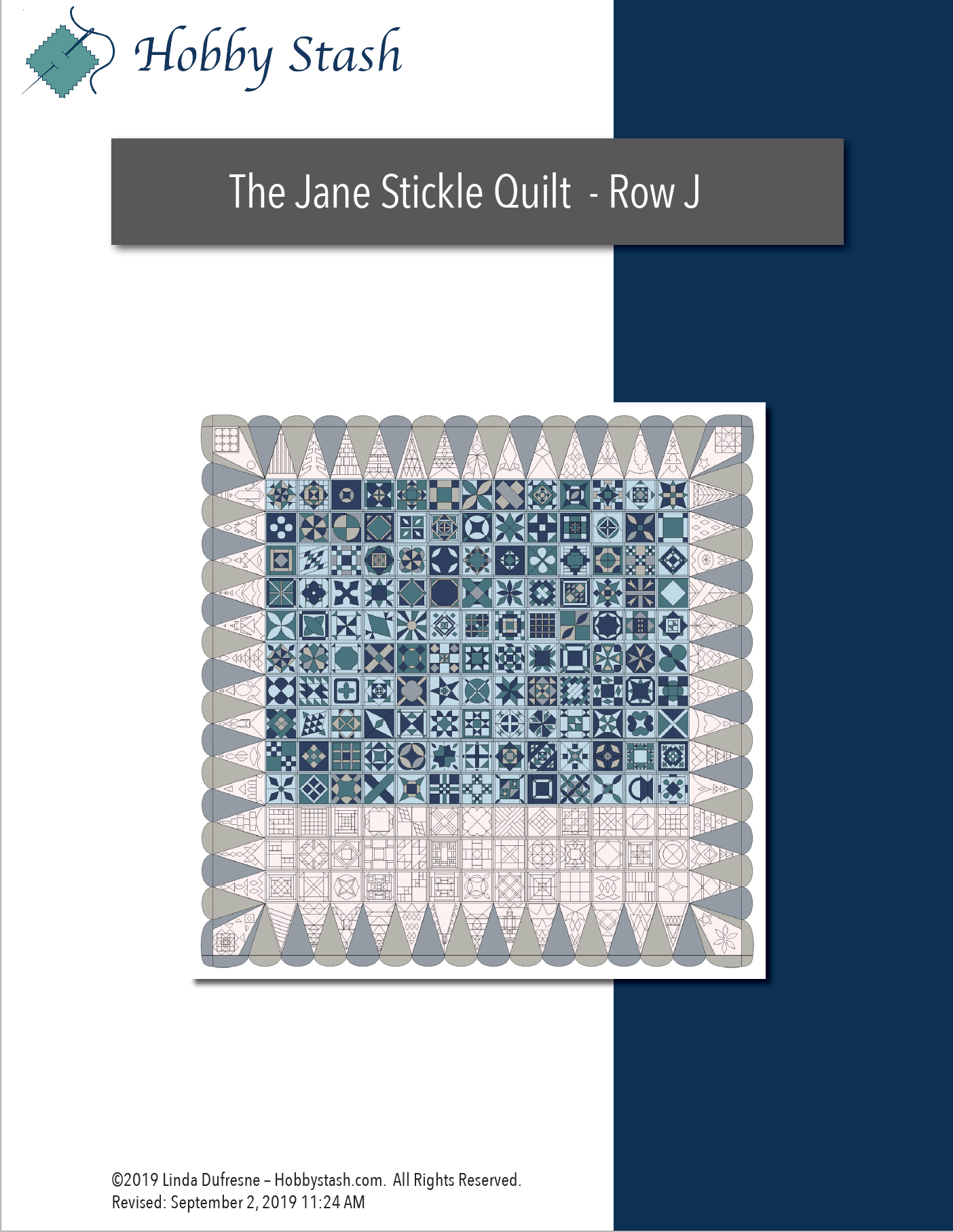 The Jane Stickle Quilt – Row J | Hobby Stash
