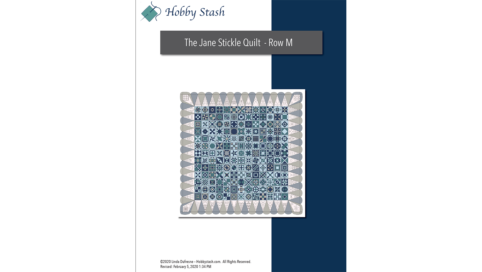 The Jane Stickle Quilt – Row M | Hobby Stash